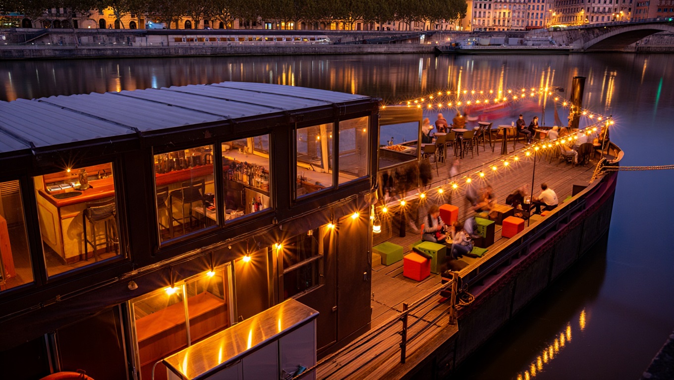 Découvrez les meilleures péniches-bars à Lyon